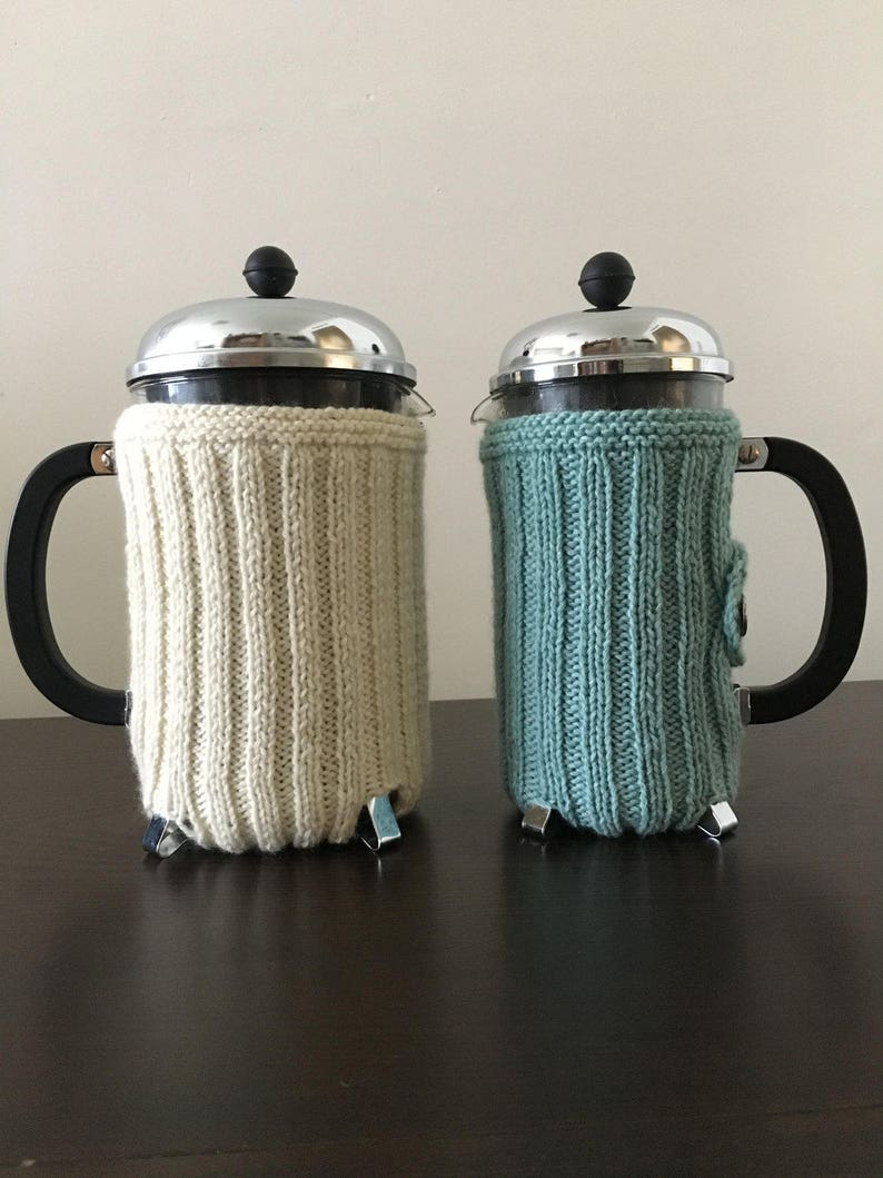 Keep Your Coffee Hot: Five French Press Cozy Patterns For Knitters ...