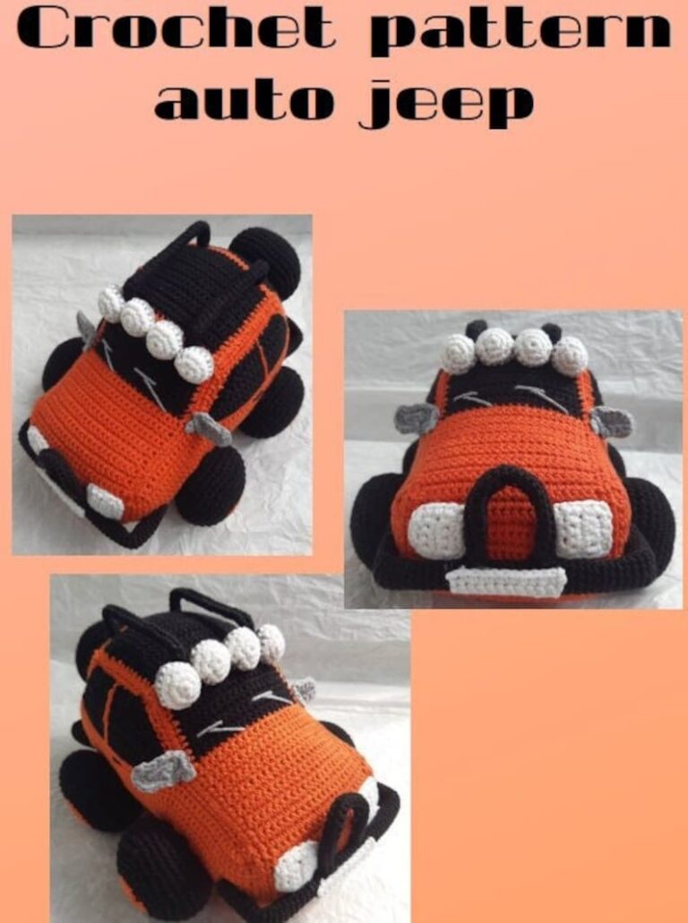 Crochet an Off Road 4x4 Jeep ... Fun Plush Idea, Makes a Great Gift ...