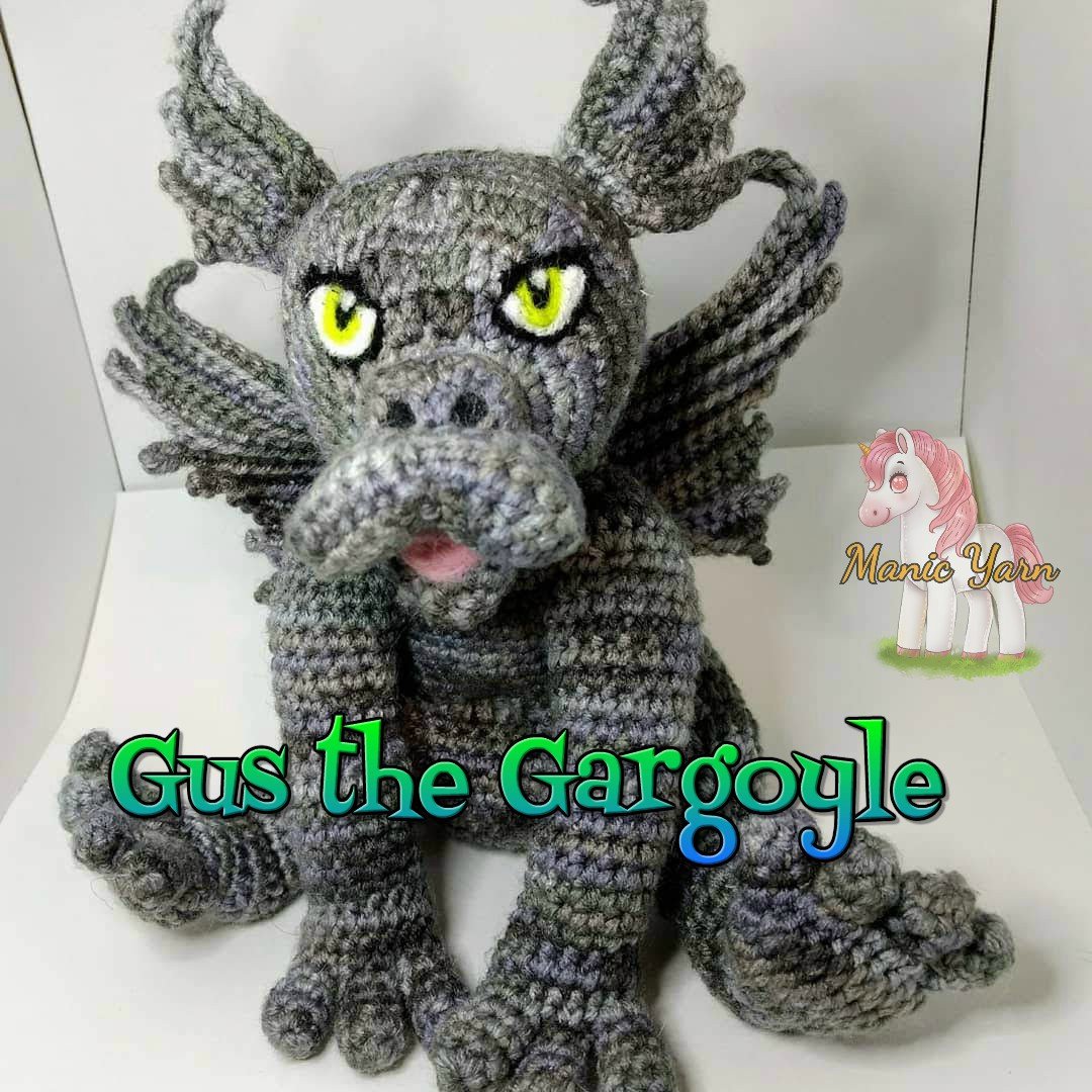 Crochet a Gus the Gargoyle With This Pattern From Manic Yarn … OMG, His ...