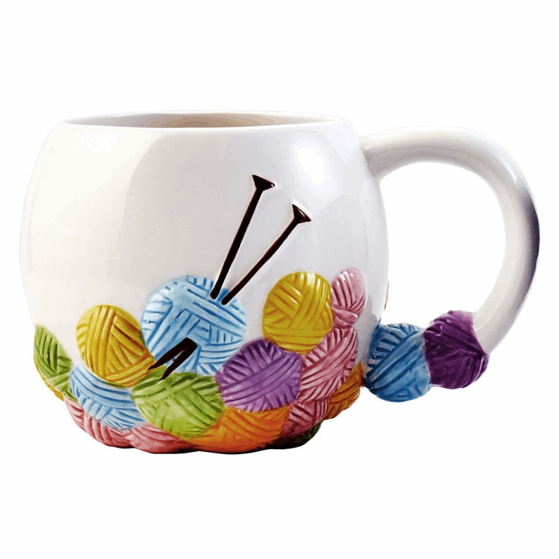 Christmas In July … Here's A Perfect Ceramic Mug For Any Knitter On ...