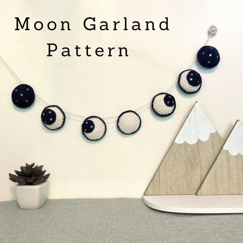 Crochet a Moon Phase Garland, Designed By Yarny Grainne - KnitHacker