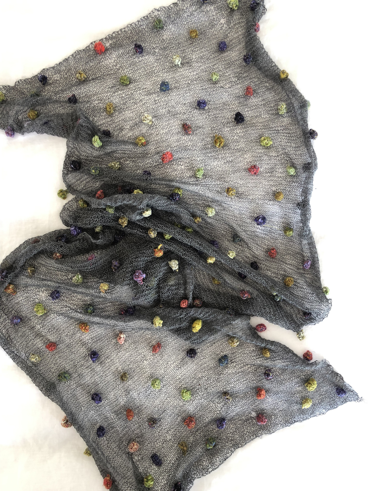 Knit a Fun Bobble Scarf Designed By Mrs. Rose Designs - KnitHacker ...